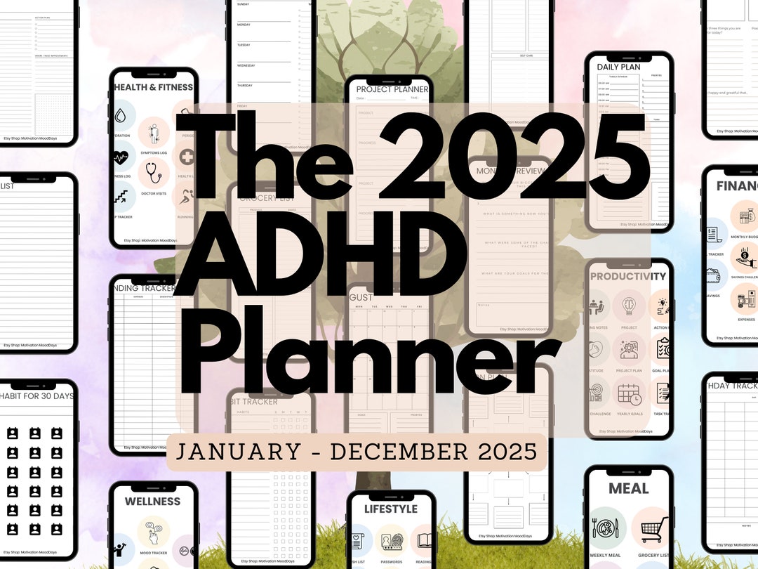 2025 ADHD Planner - Etsy