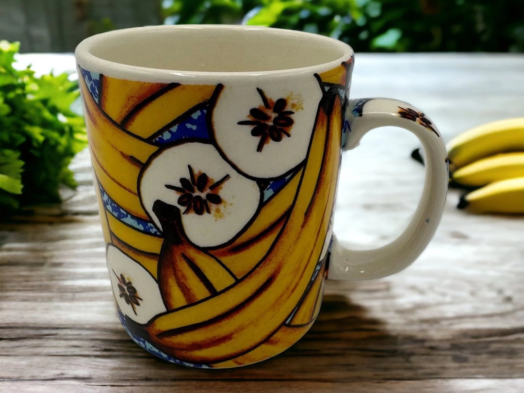 Paul Cardew Designs Ceramic Mug 300ml Bananas Pattern Made in England ...