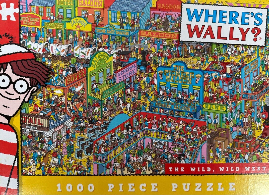 Wheres Wally 'the Wild, Wild West' 1000 Piece Jigsaw Puzzle Complete - Etsy