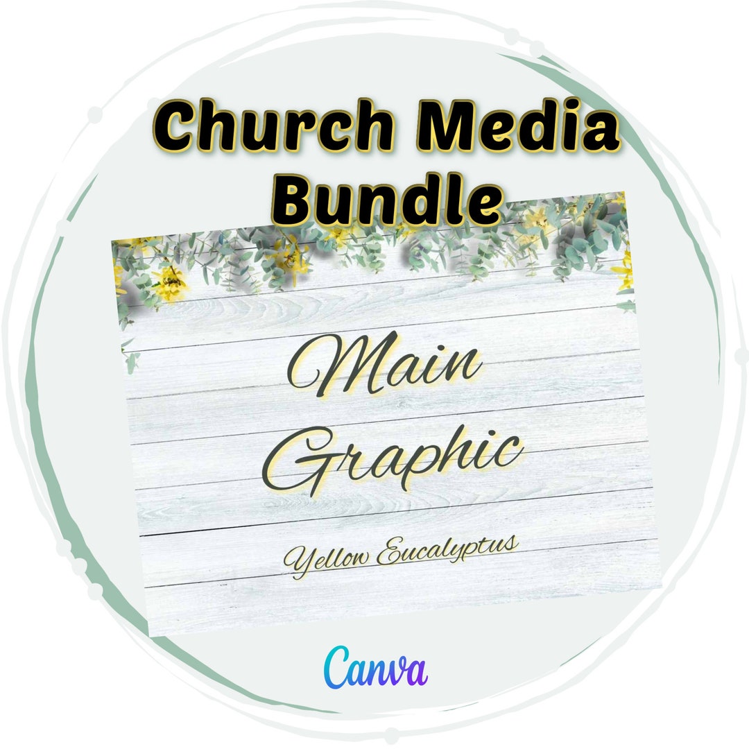Editable Church Worship Graphics Bundle. Instantly Download Canva ...