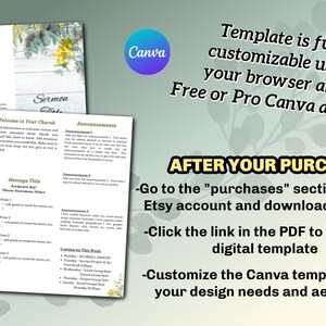 Fully Customizable Church Worship Folder/bulletin Instant Download ...