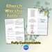 Fully Customizable Church Worship Folder/bulletin Instant Download ...