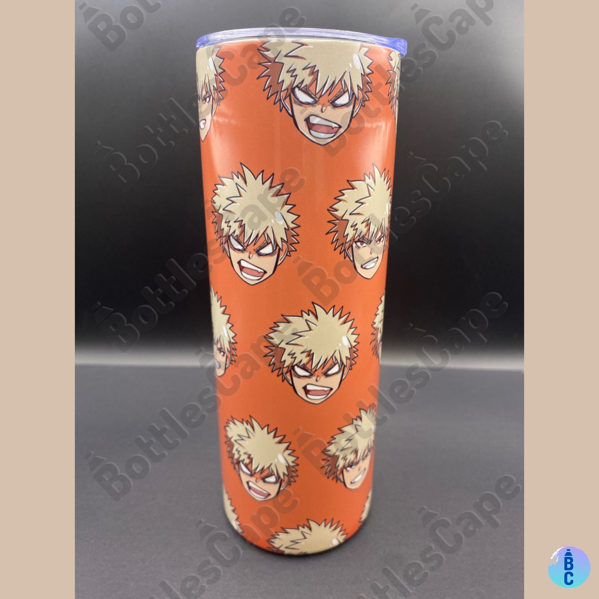 Anime Cup Manga Bakugo Chibi Head Pattern Tumbler 20 Oz 3 - Etsy