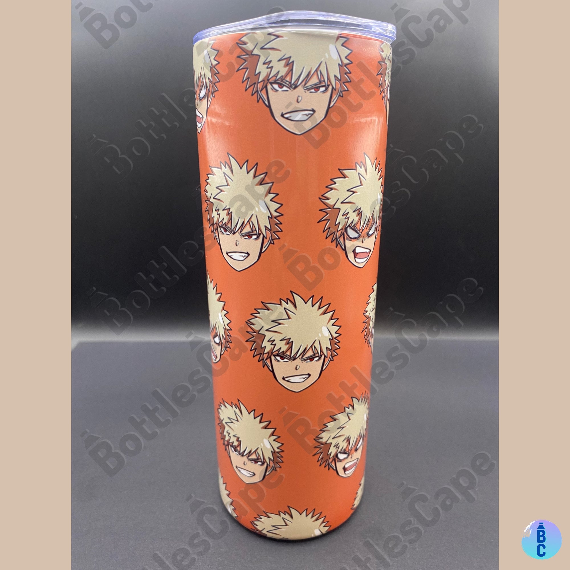Anime Cup Manga Bakugo Chibi Head Pattern Tumbler 20 Oz 3 - Etsy