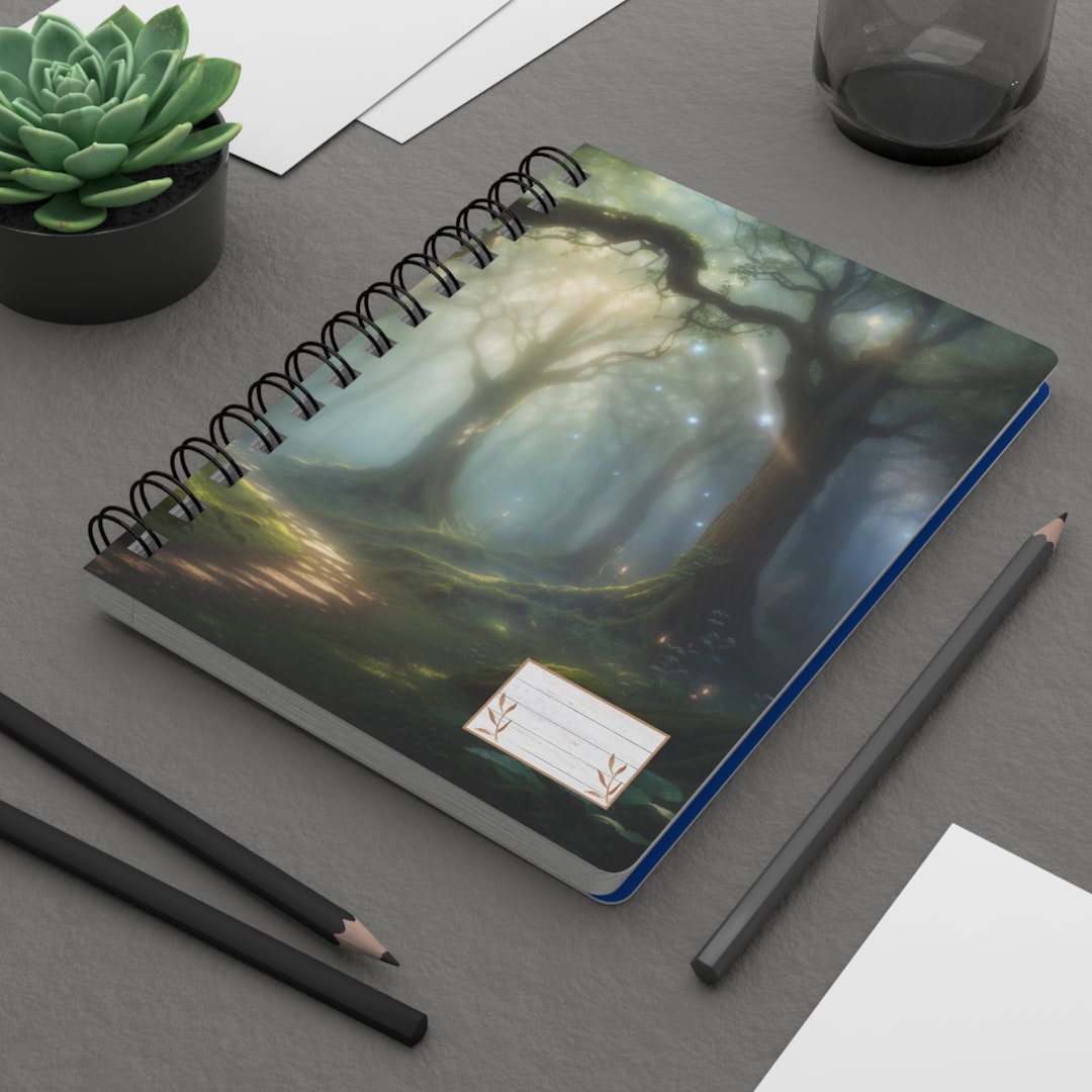 Forest Landscape Spiral Bound Journal Ruled Line - Etsy