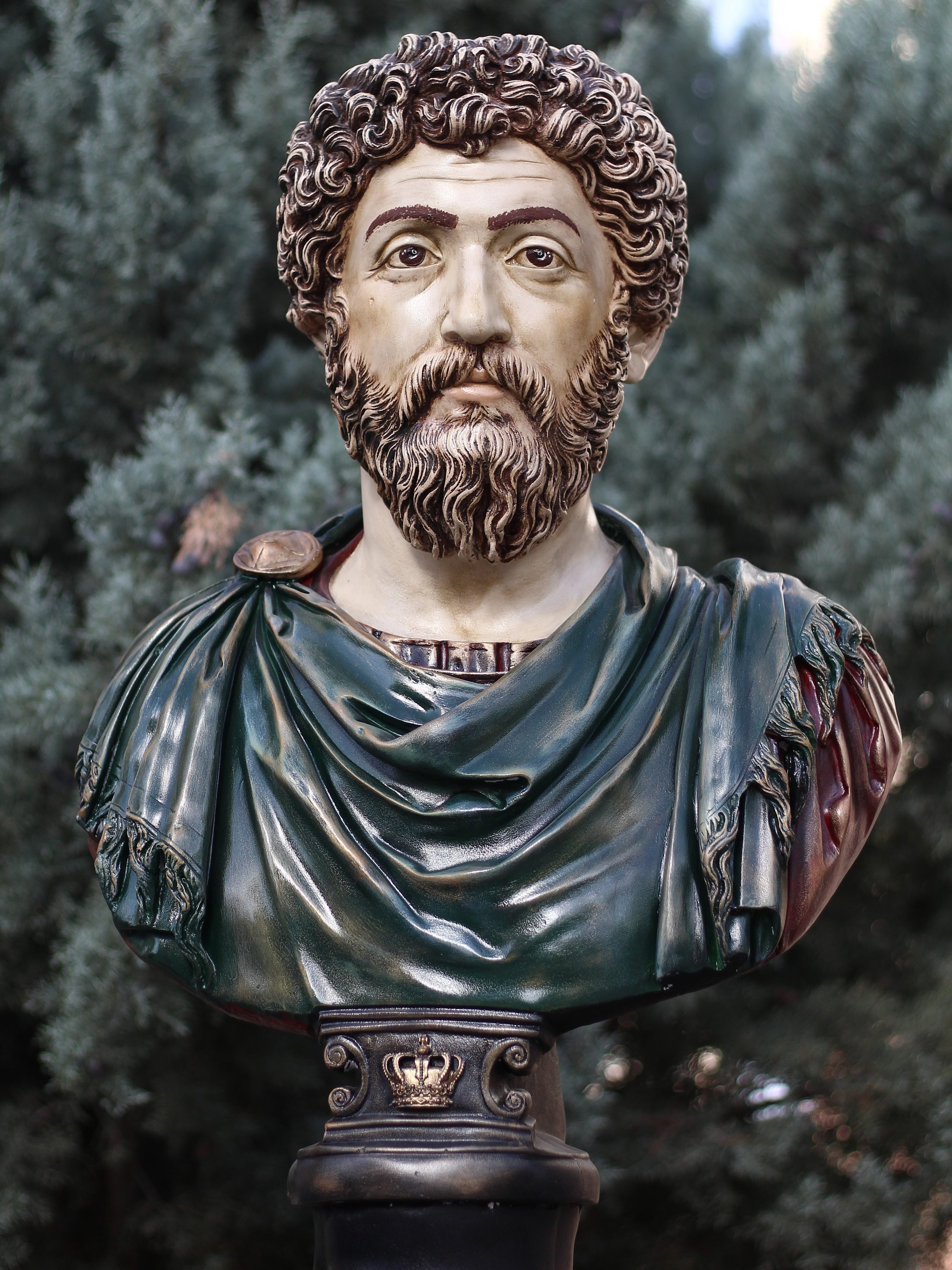 Huge Handmade Marcus Aurelius Statue 34 Inches Large Sculpture Roman ...
