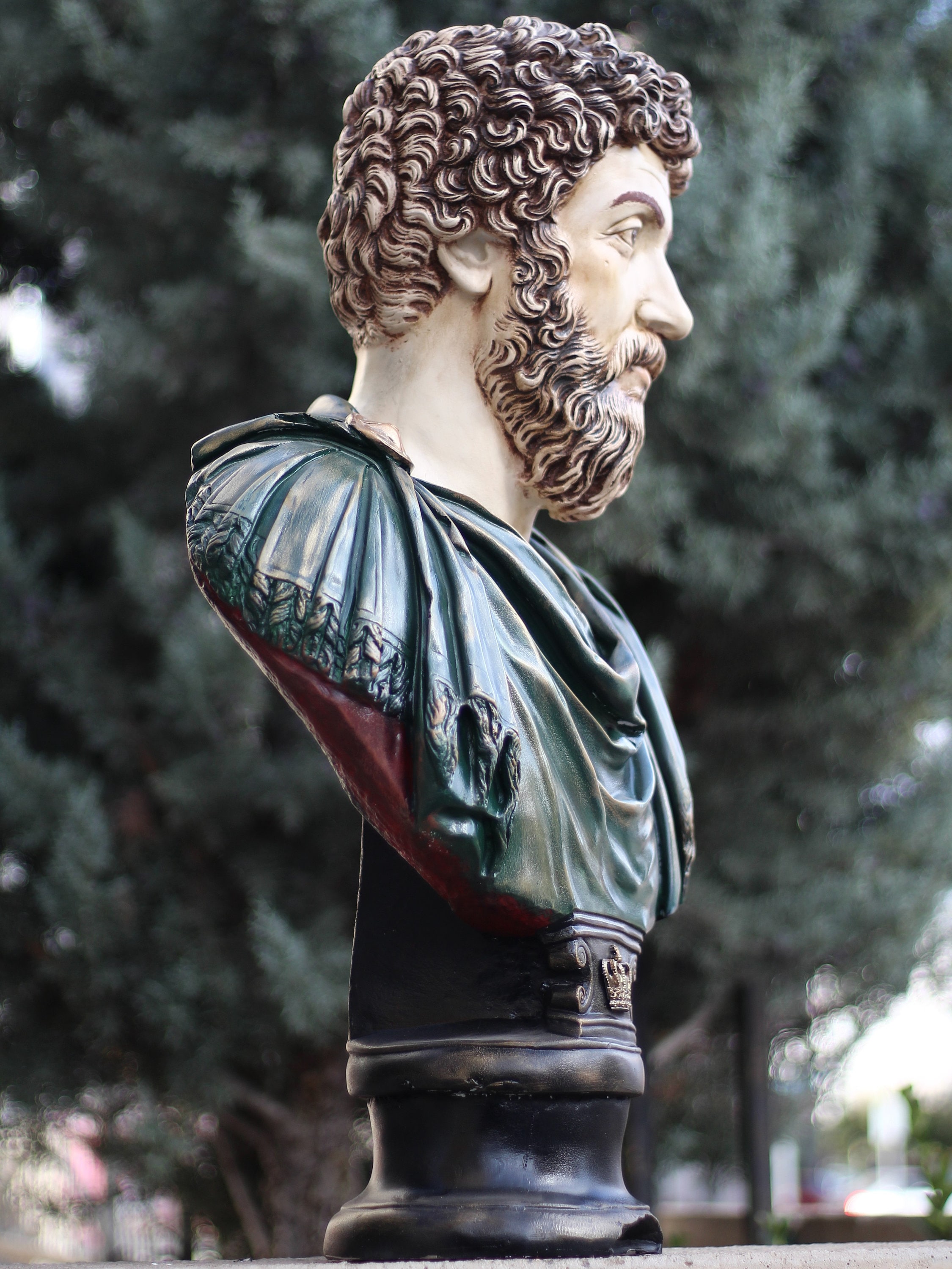 Huge Handmade Marcus Aurelius Statue 34 Inches Large Sculpture Roman ...