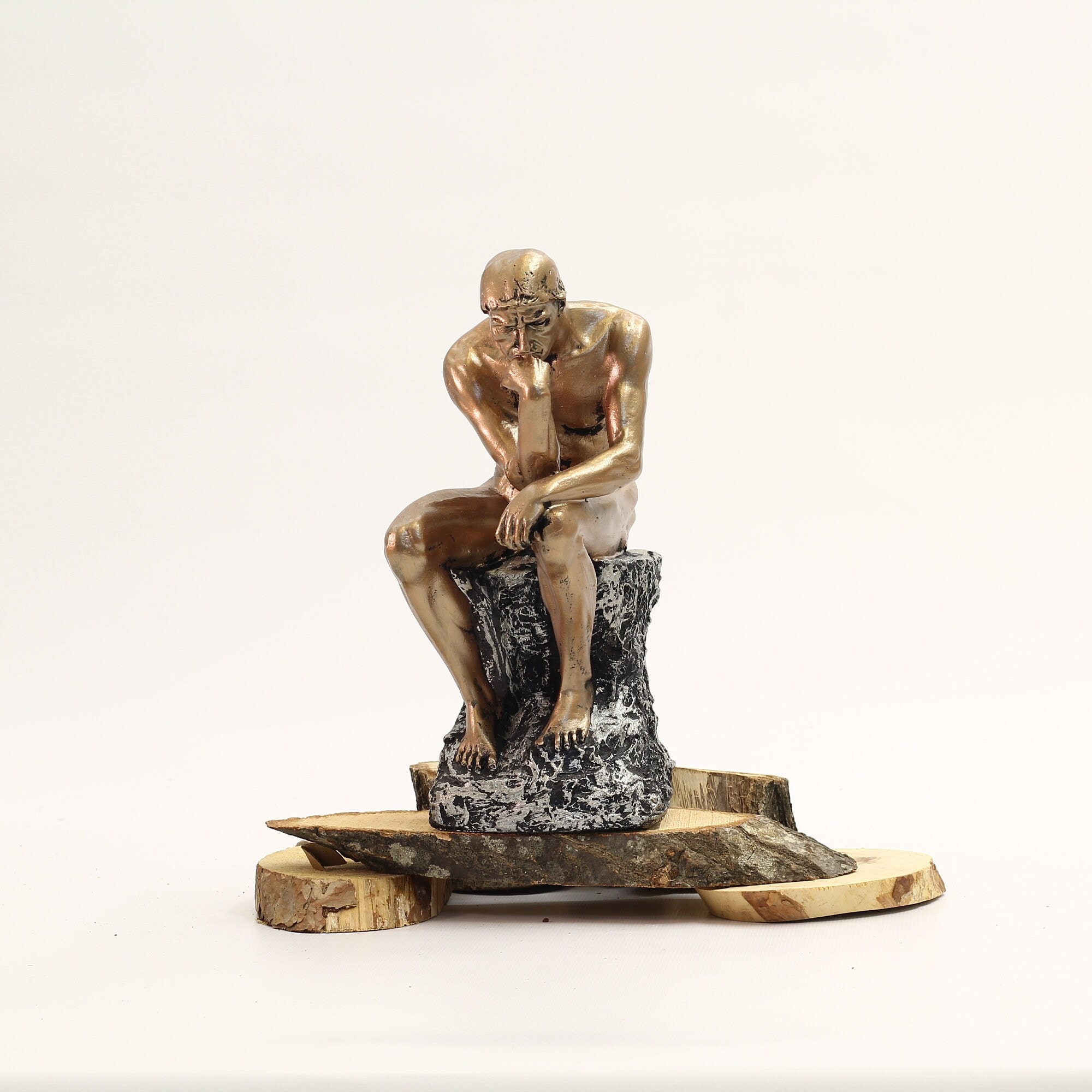 Rodin the Thinker Statue - Thinking Man Sculpture - Home Decor Statue ...