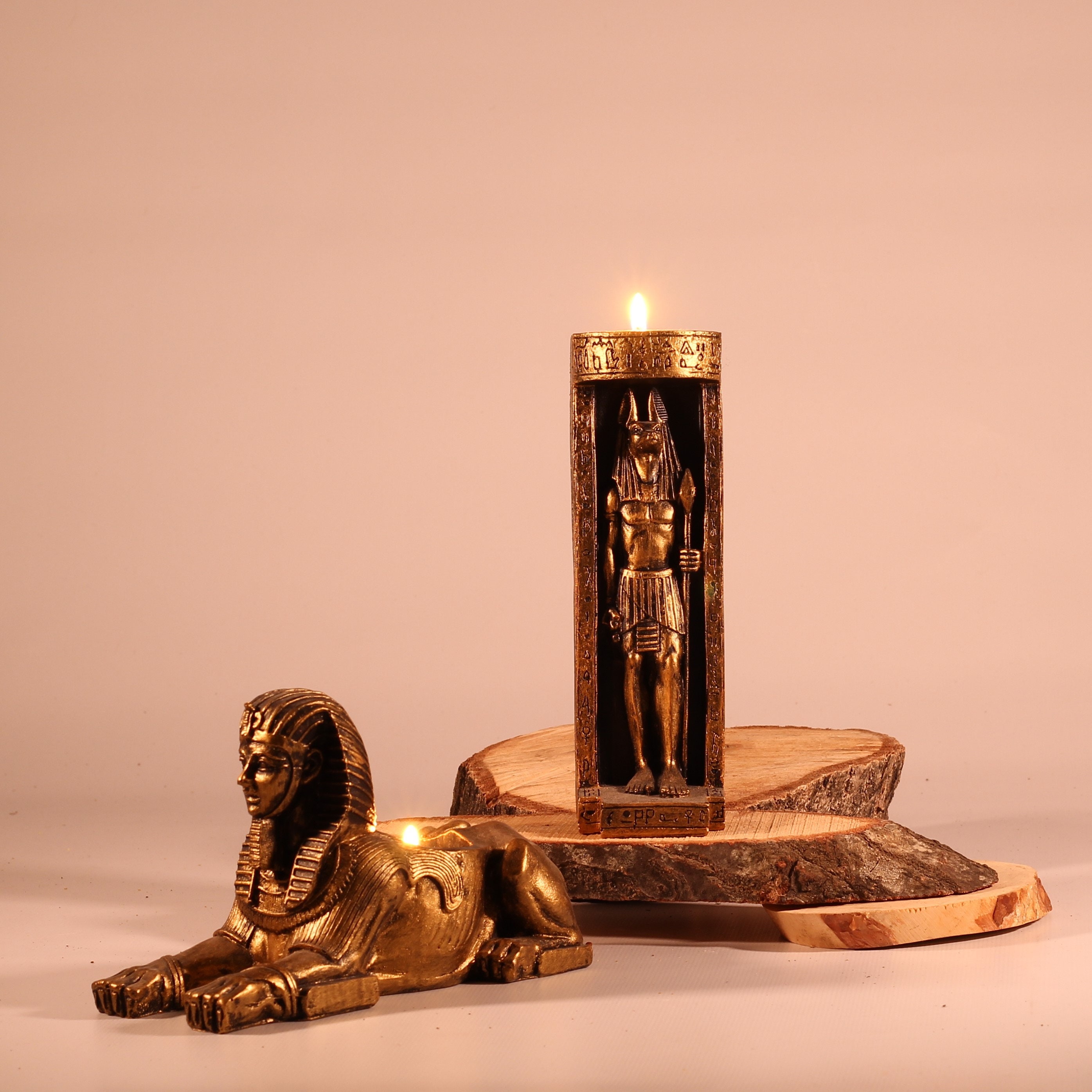 Set of Egyptian Anubis and Sphinx Statue Ancient Egypt Home Decor ...