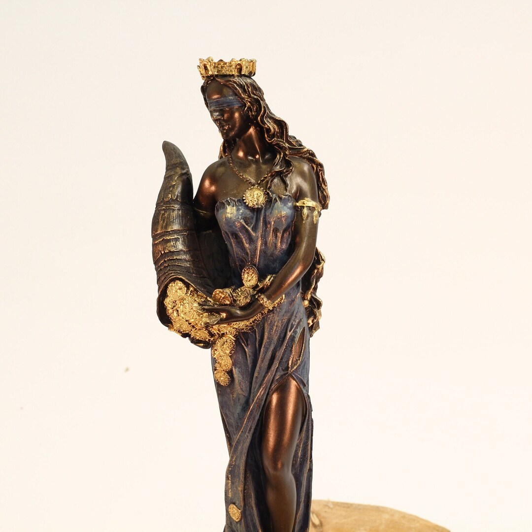 Large Fortune Goddess Statue - Roman Goddess Fortuna Sculpture - Etsy