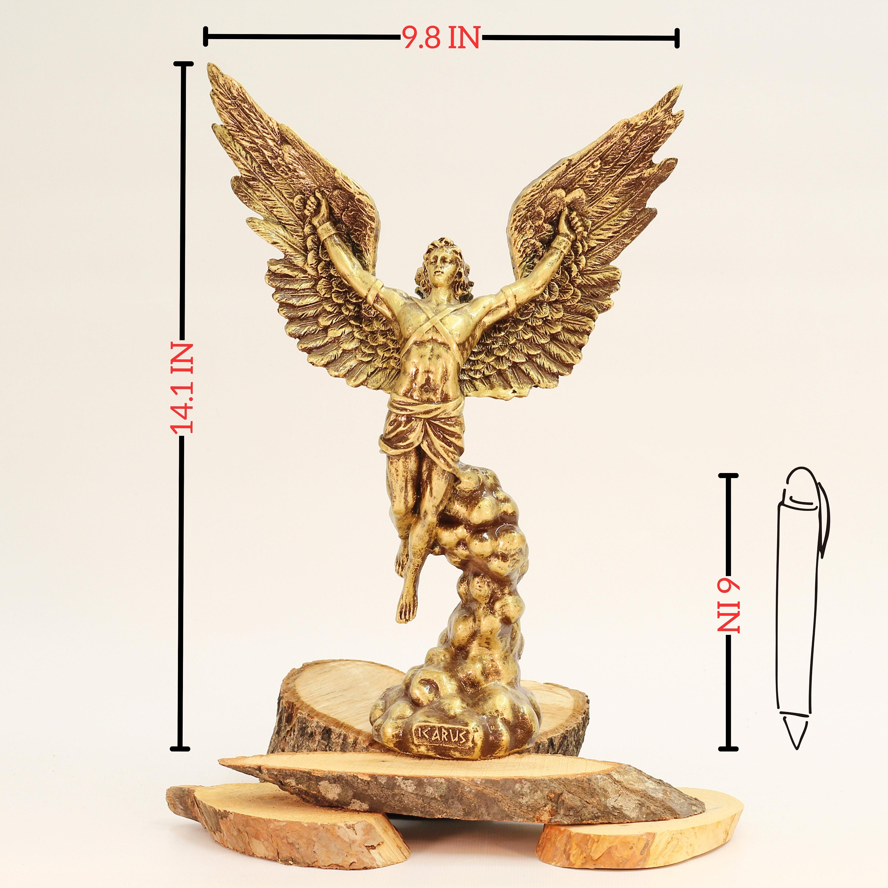 Icarus Statue 14 Inch Ancient Greek Mythology Figure Sculpture - Etsy