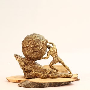 Sisyphus Statue - Ancient Greek Mythology Home Decor Sculpture - Etsy
