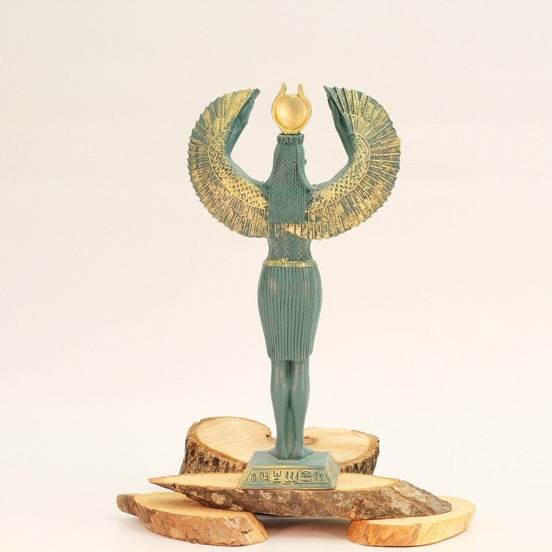 Egyptian Goddess Isis Holding Wings up Statue - Ancient Egypt Home ...