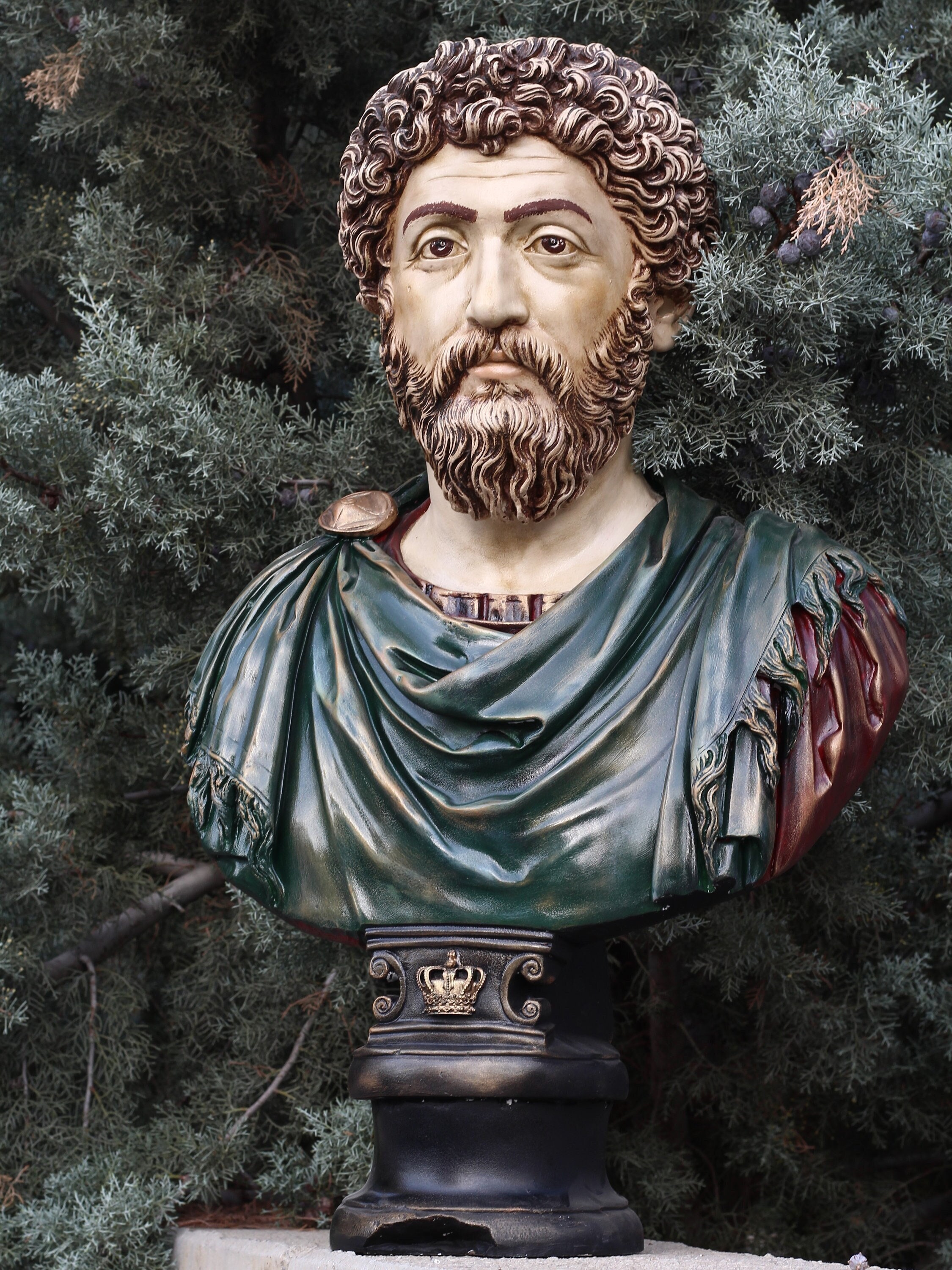 Huge Handmade Marcus Aurelius Statue 34 Inches Large Sculpture Roman ...