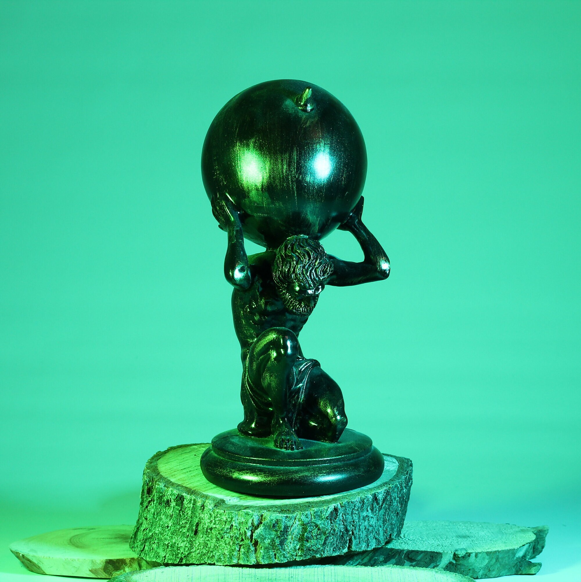 Atlas Carrying the Globe Statue 9.8 Inches Ancient Greek Atlas Greek ...