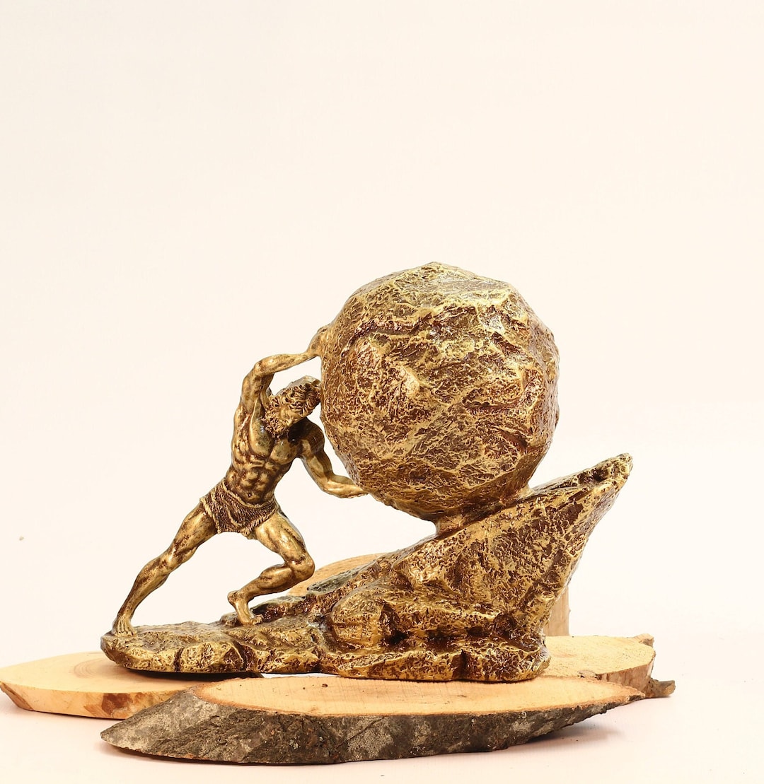 Sisyphus Statue - Ancient Greek Mythology Home Decor Sculpture - Etsy