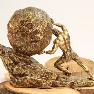 Sisyphus Statue - Ancient Greek Mythology Home Decor Sculpture - Etsy