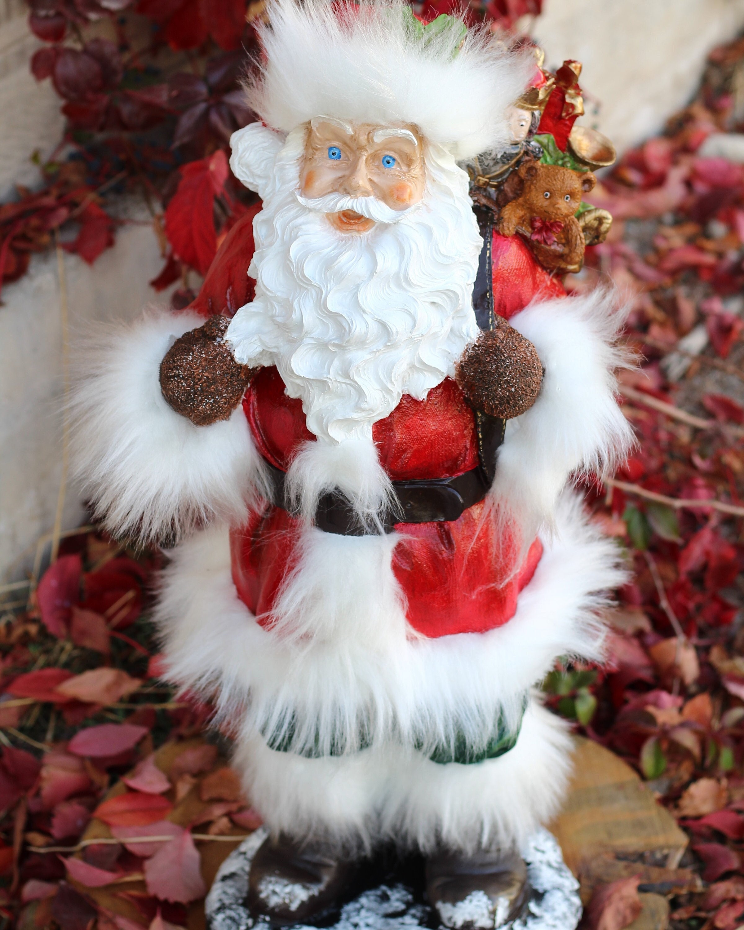 Huge Santa Claus Handmade Statue, 31.7 Inches Large Sculpture ...