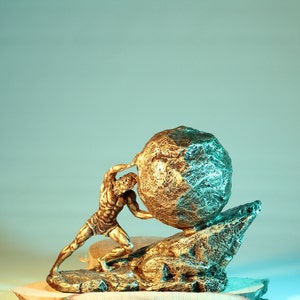 Sisyphus Statue - Ancient Greek Mythology Home Decor Sculpture - Etsy