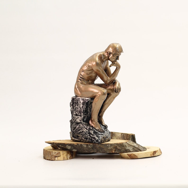 Rodin the Thinker Statue - Thinking Man Sculpture - Home Decor Statue ...