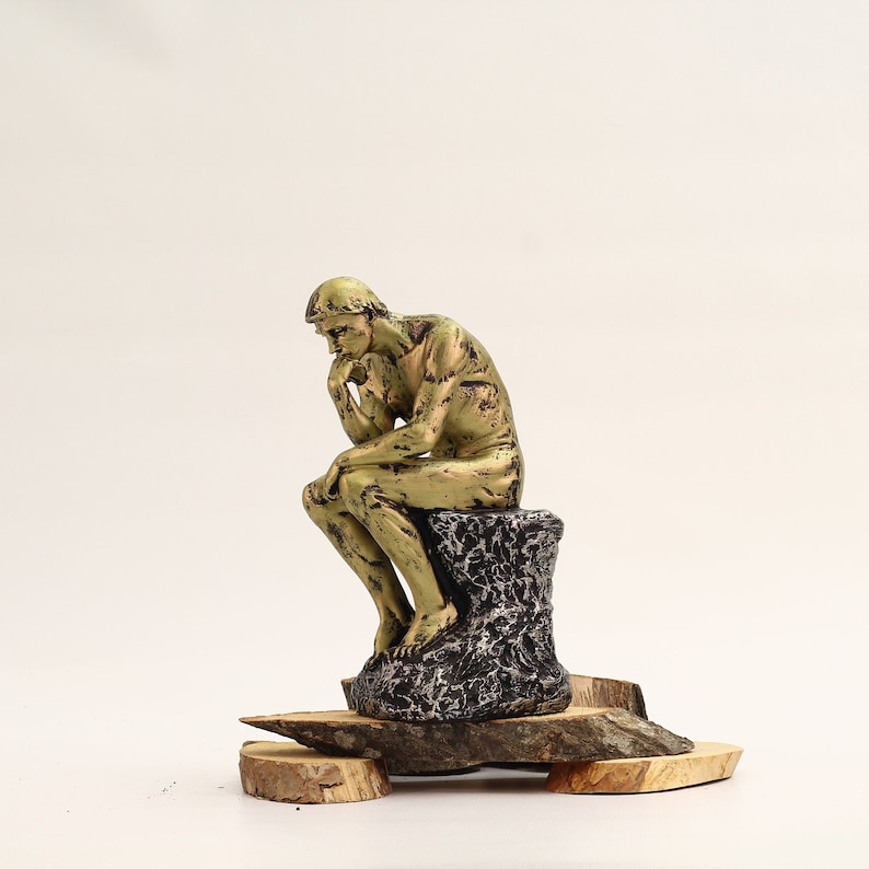 Rodin the Thinker Statue - Thinking Man Sculpture - Home Decor Statue ...