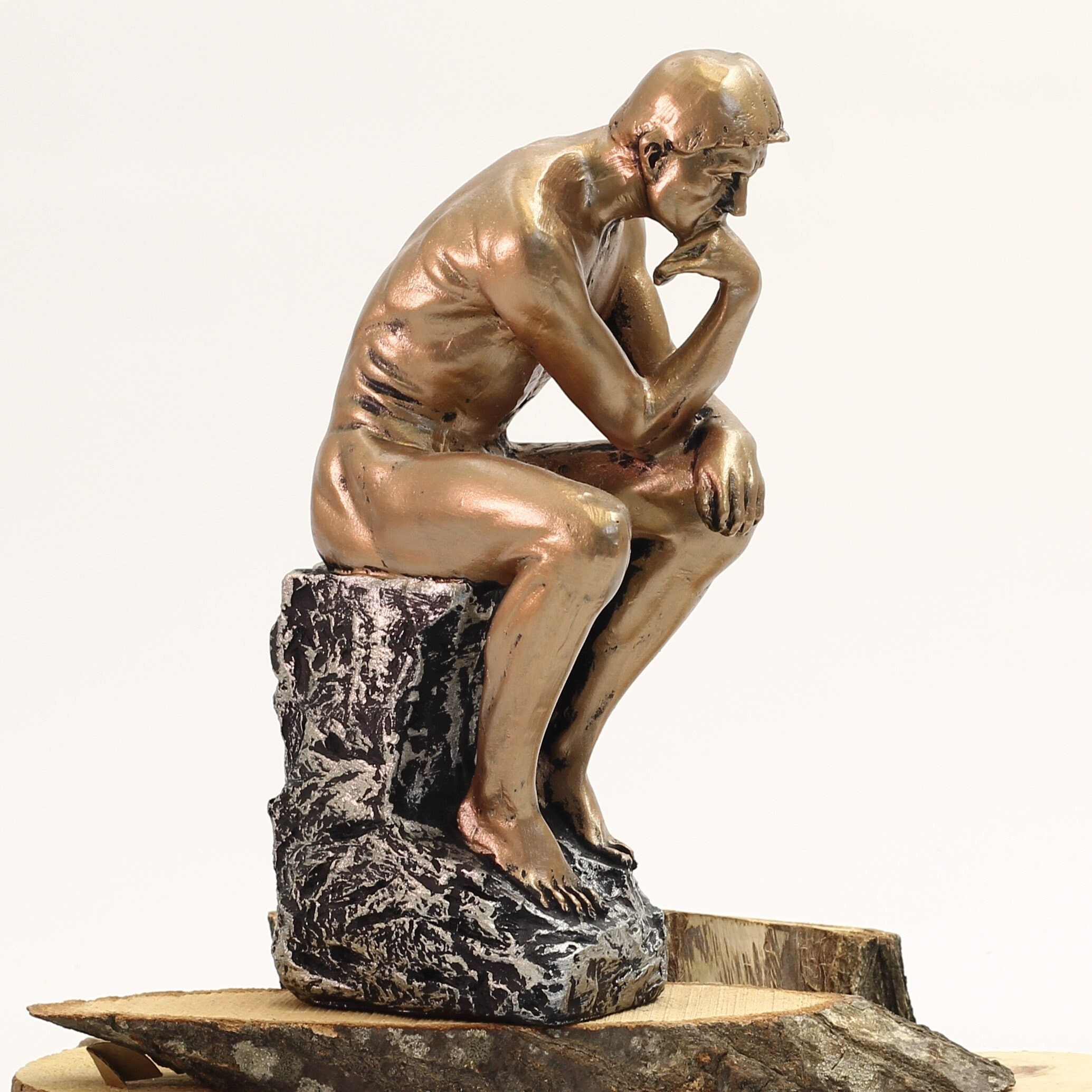 Rodin the Thinker Statue - Thinking Man Sculpture - Home Decor Statue - Art Object - Etsy