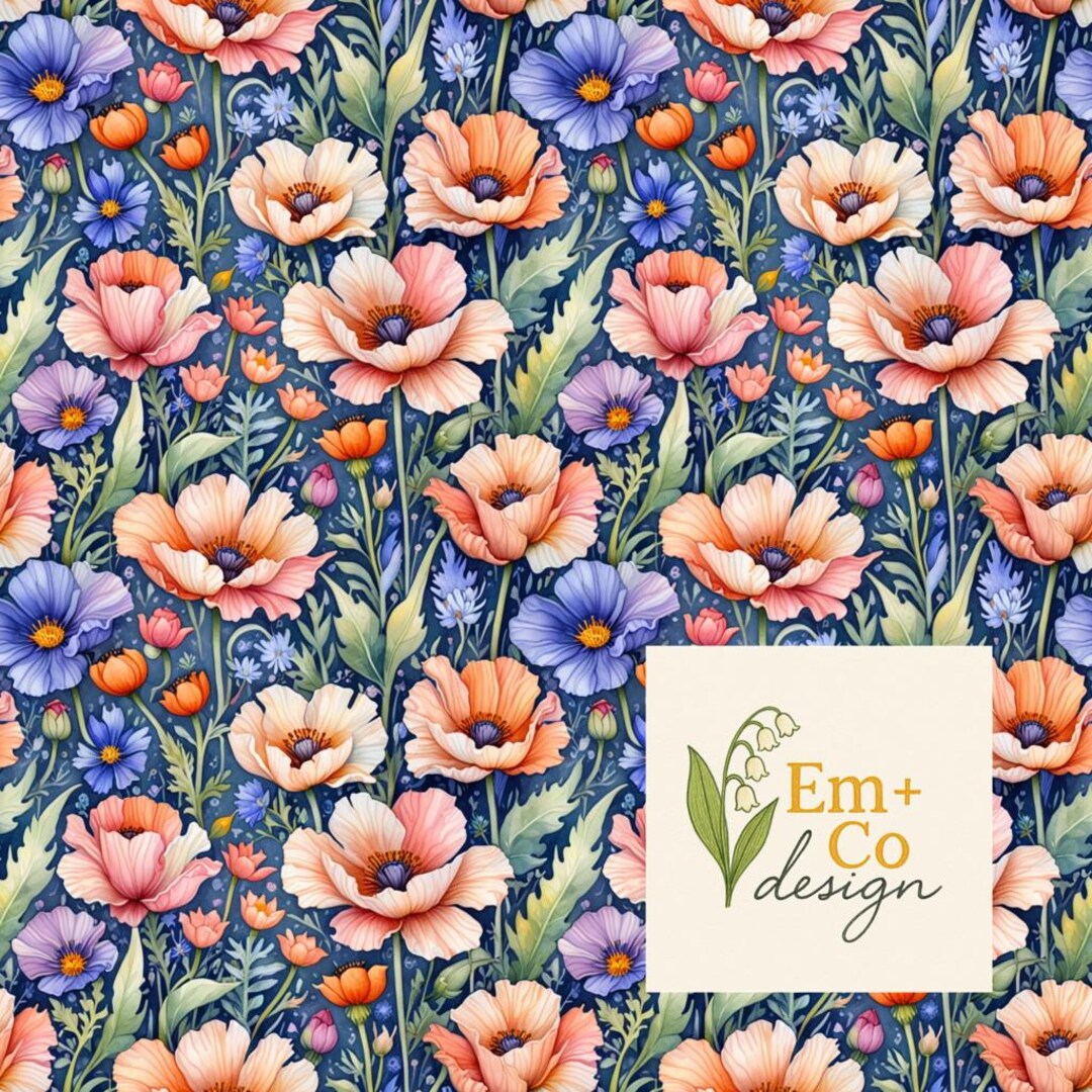 Floral Seamless File- Seamless Pattern - Etsy