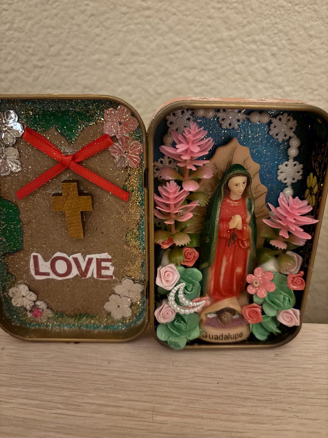 Lady of Guadalupe Pocket Altar, Pocket Shrine, Virgin of Lady of ...
