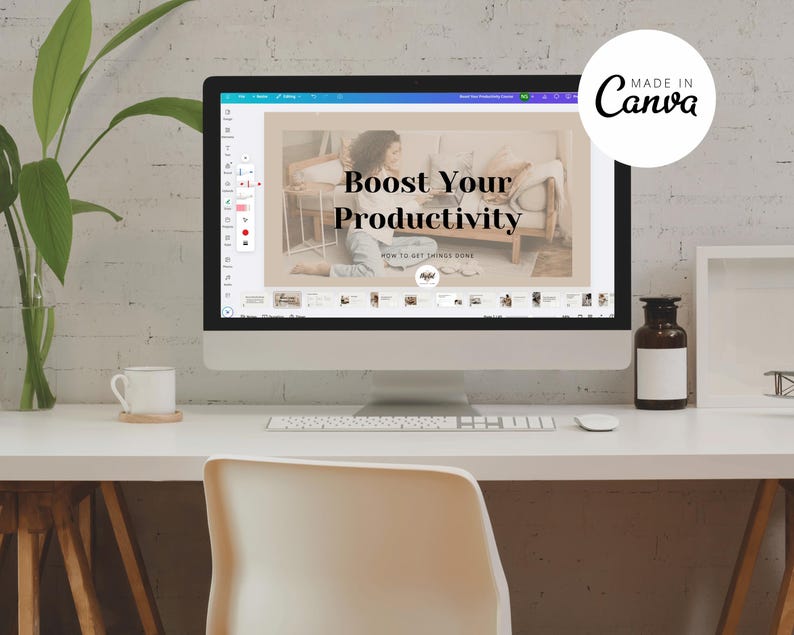 Editable Canva Productivity Templates With Pomodoro Techniques for ...