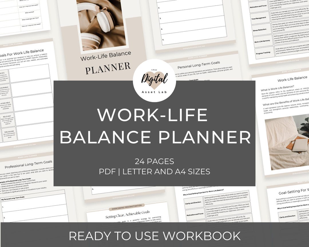 Comprehensive Work-life Balance Planner: Organize, Prioritize & Achieve ...