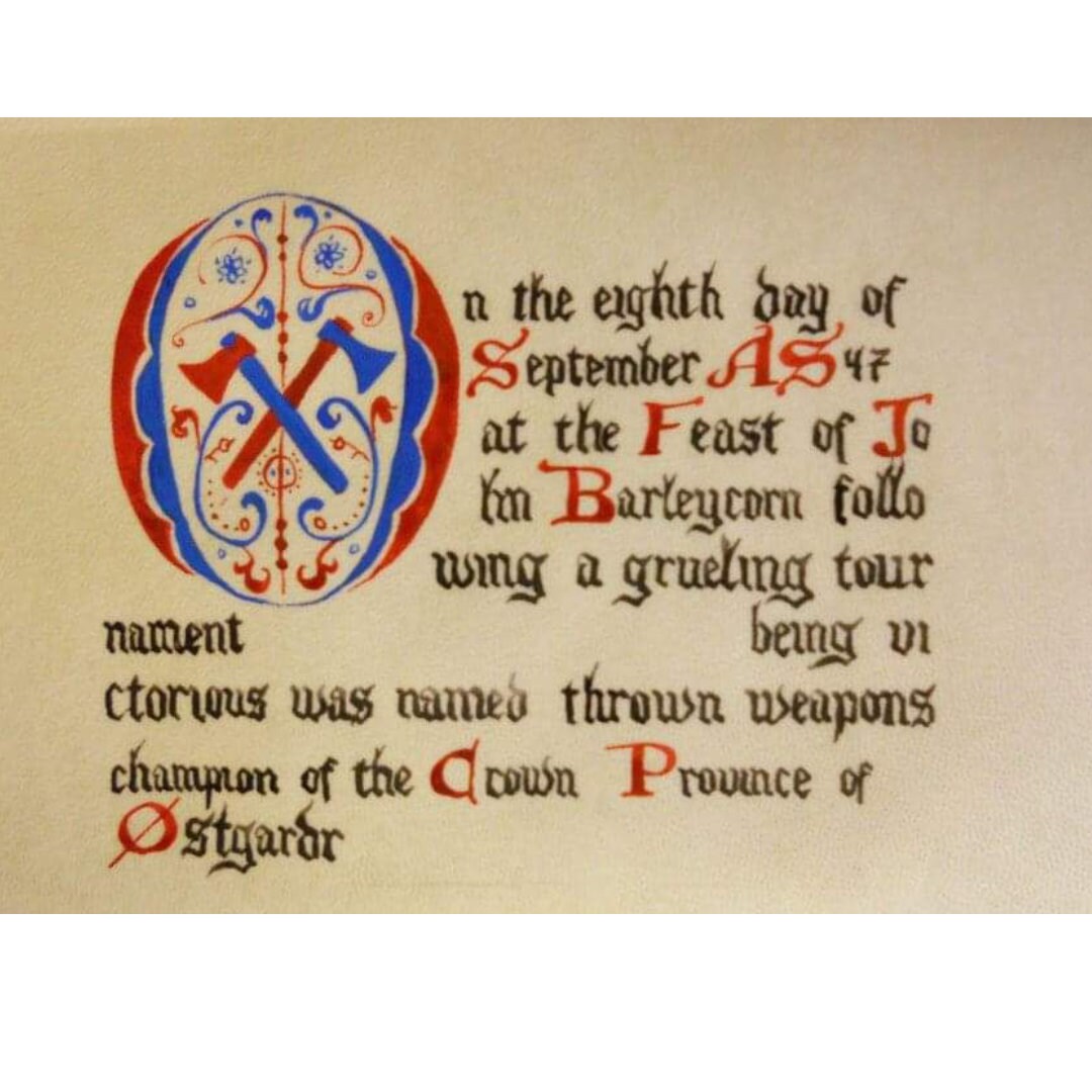 Hand Calligraphed and Illuminated 7"x5" Card - Etsy