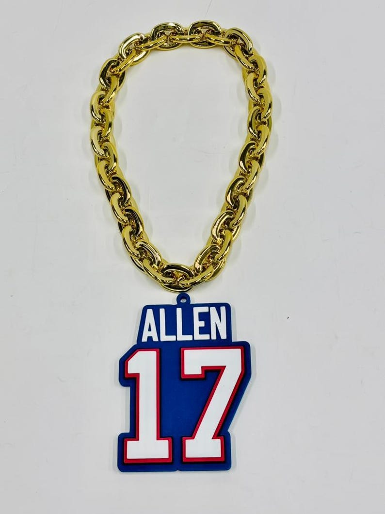 NFL Player 3D Foam Logo Chain: Fan Necklace - 34" - Etsy