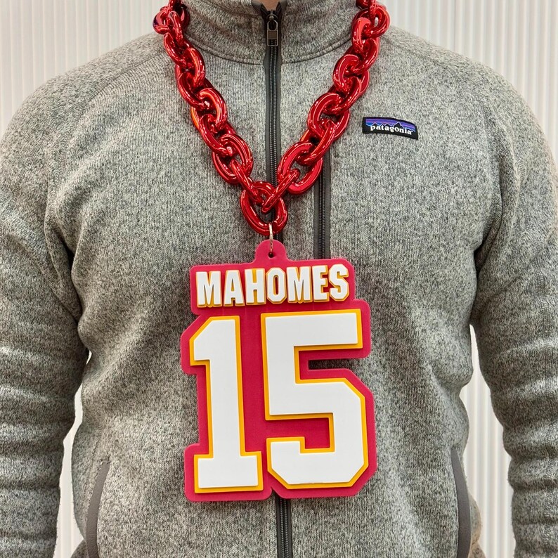 NFL Player 3D Foam Logo Chain: Fan Necklace - 34" - Etsy