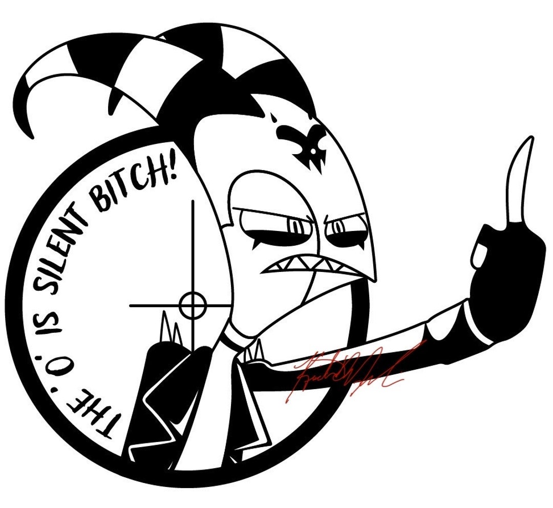 Blitzø the O is Silent Permanent Vinyl Decal - Etsy