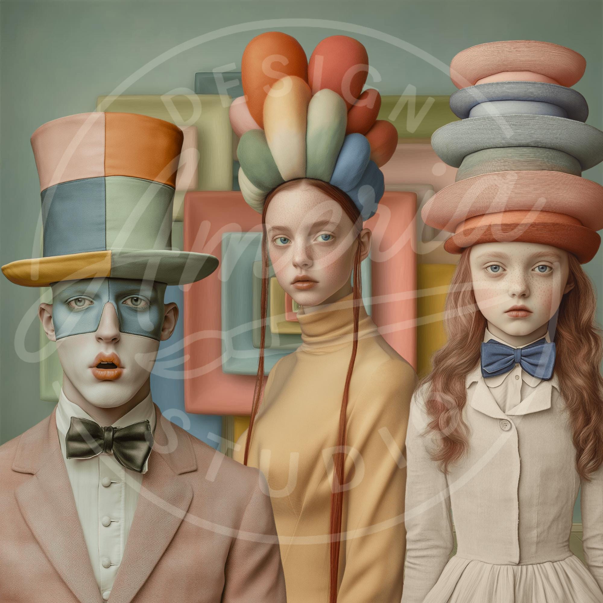 Surreal Portraits Clipart Bundle – Dreamy Characters, Whimsical ...