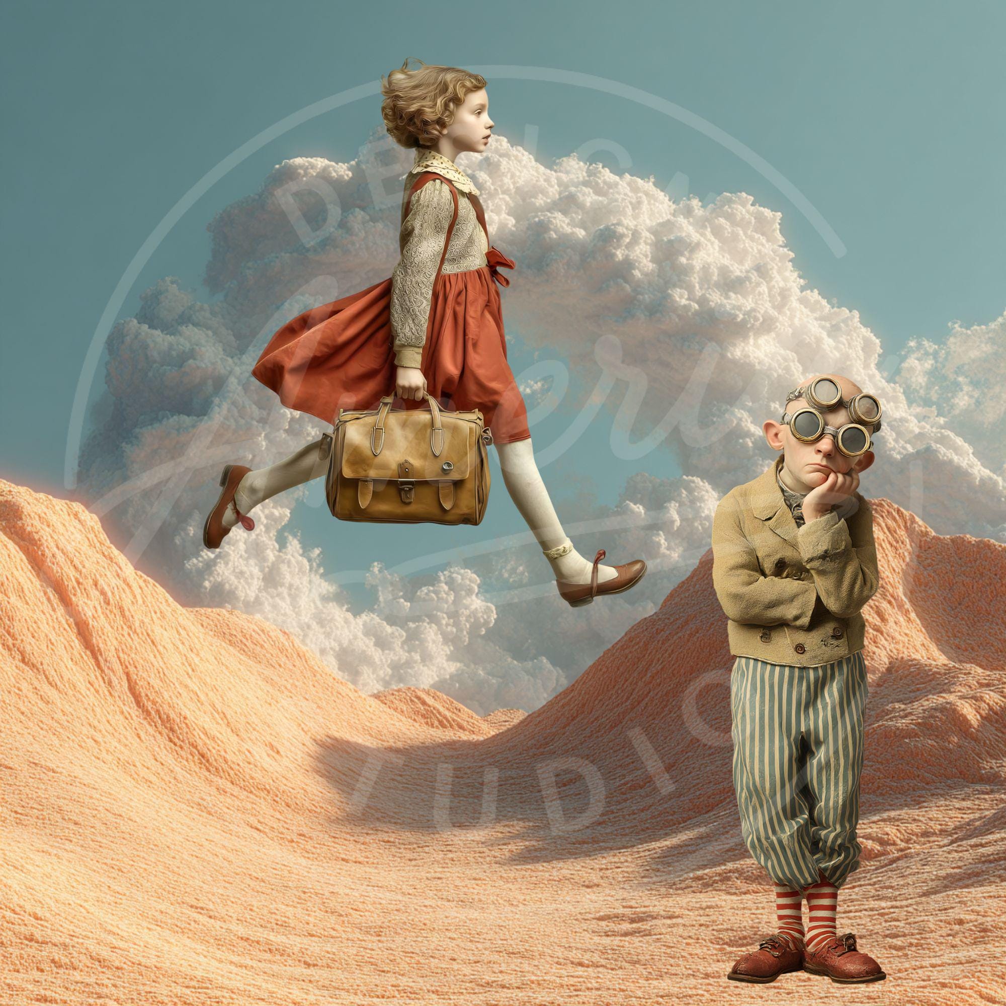 Vintage Whimsical Clipart Bundle – Daydream Escape Vol.1 | Surreal ...