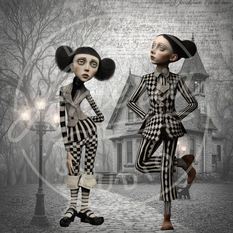Striped Whimsy | Quirky & Peculiar People Clipart 136 PNG + 68 ...