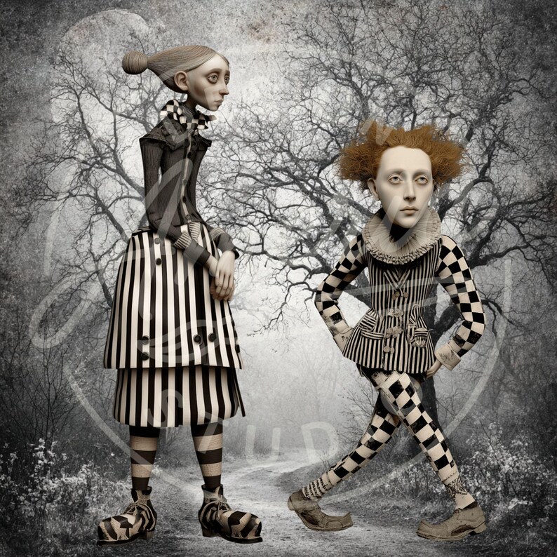 Striped Whimsy | Quirky & Peculiar People Clipart 136 PNG + 68 ...