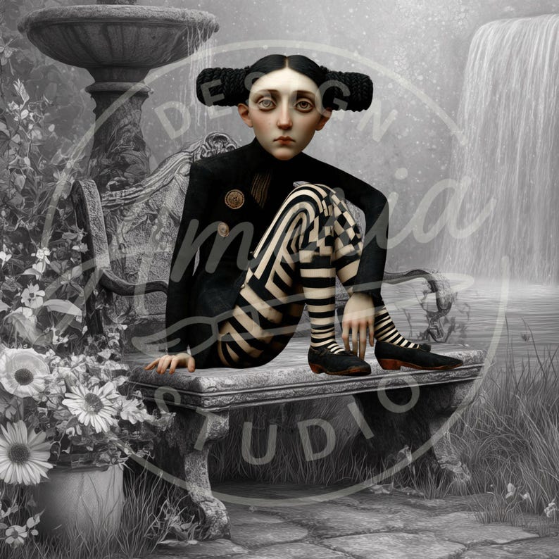 Striped Whimsy | Quirky & Peculiar People Clipart 136 PNG + 68 ...