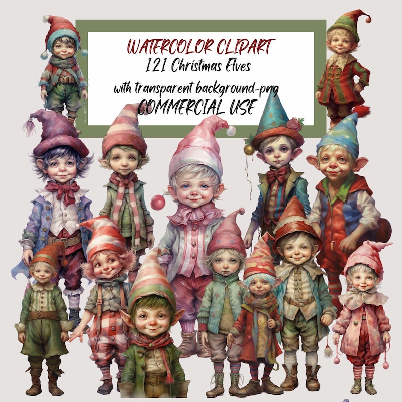 Transparent Background Elf Clip Art - Etsy