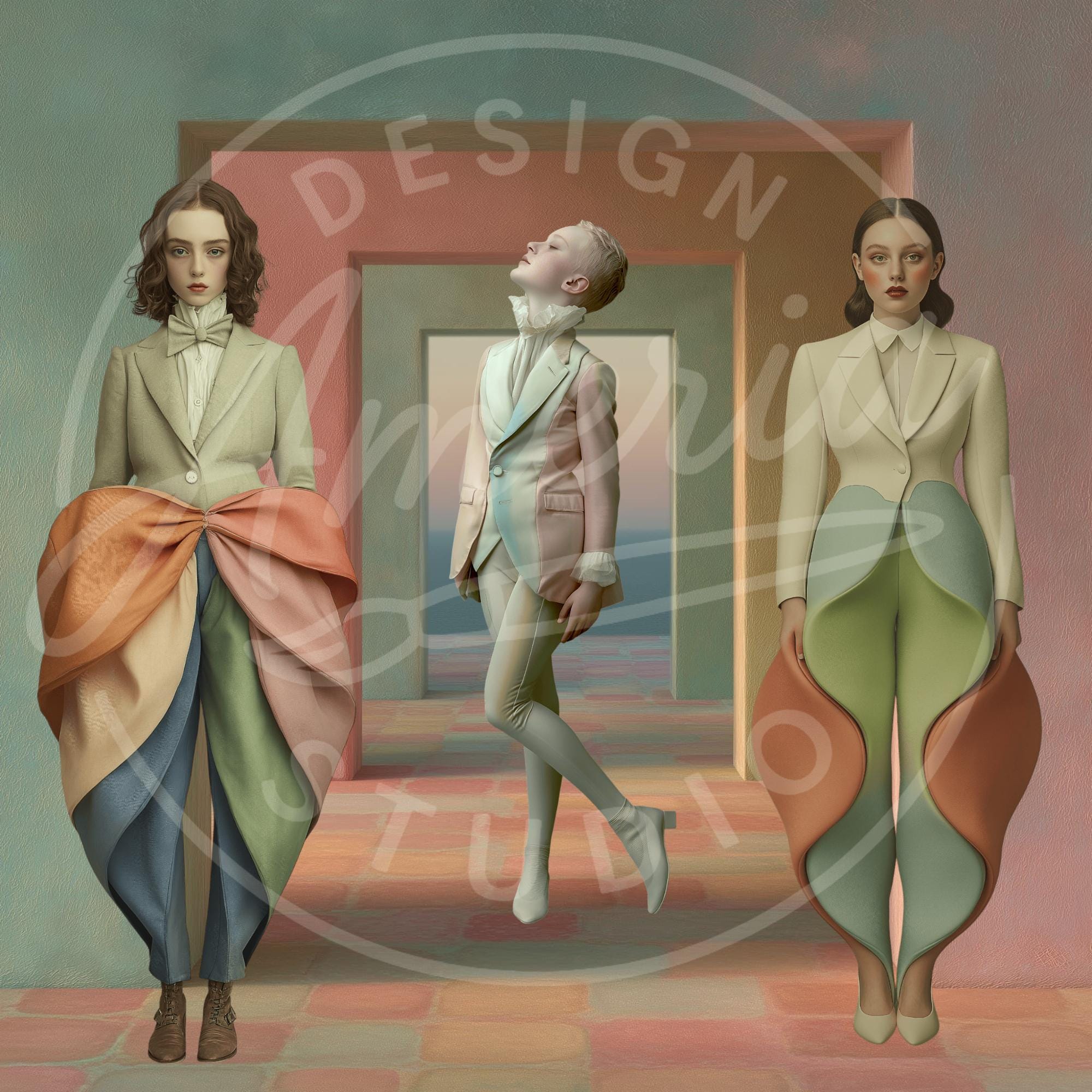 Surreal Portraits Clipart Bundle – Dreamy Characters, Whimsical ...