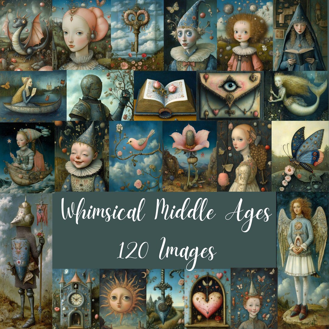 Whimsical Medieval Fantasy Art: 125 Designs for Junk Journals (digital ...