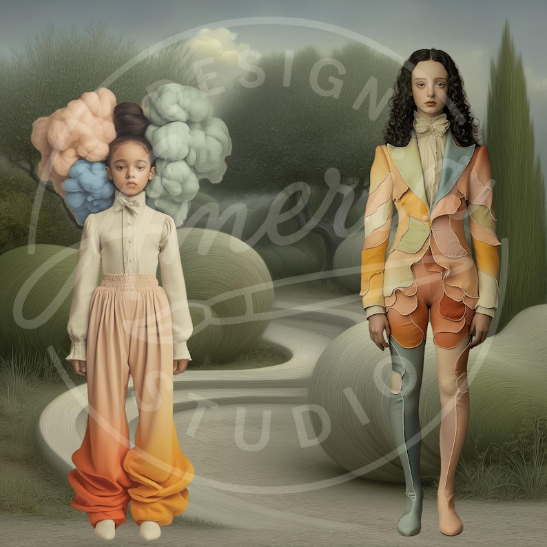 Surreal Portraits Clipart Bundle – Dreamy Characters, Whimsical ...