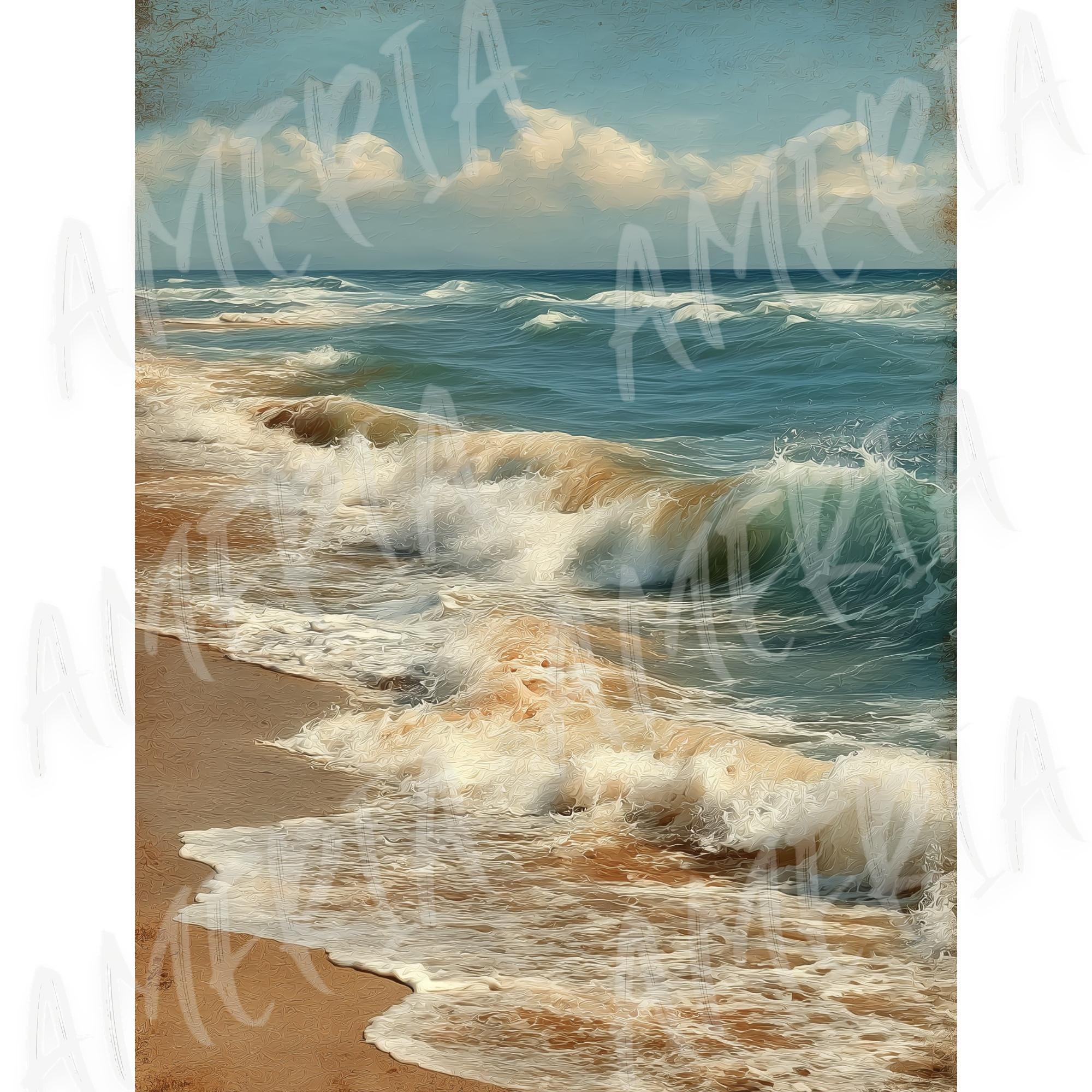 Coastal Clipart Backgrounds: 86 Beach & Ocean Digital Scenes - Etsy