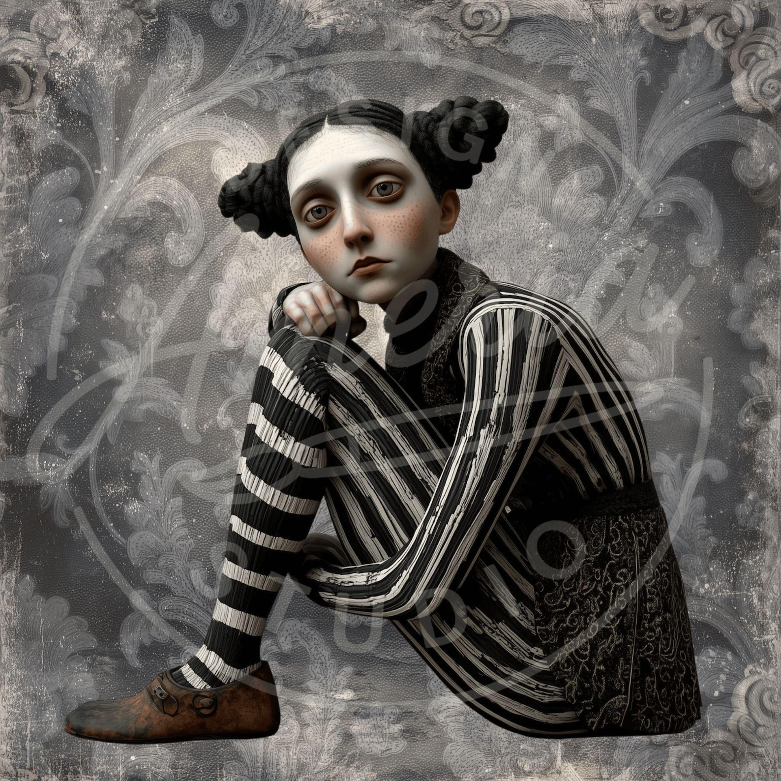 Striped Whimsy | Quirky & Peculiar People Clipart 136 PNG + 68 ...