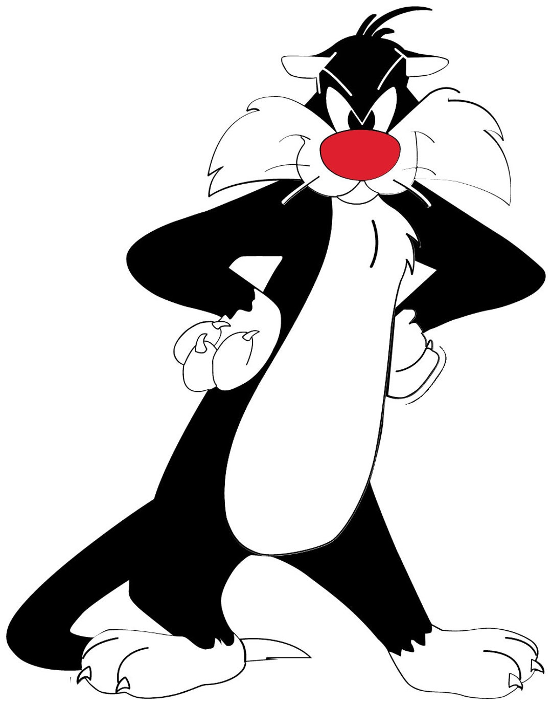 Sylvester the Cat Vinyl Decal / Sticker 10 Sizes FREE Shipping - Etsy