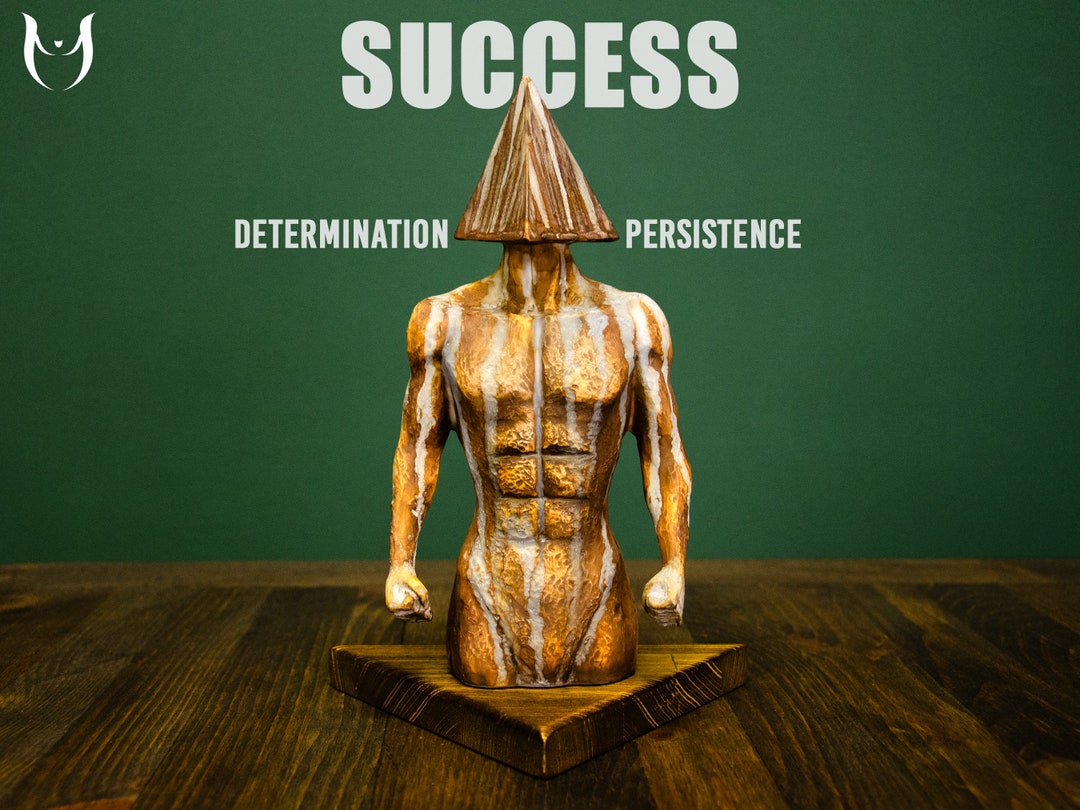 Triangle Head Statue Pyramid Head Statue, Success Statue, Gift for ...