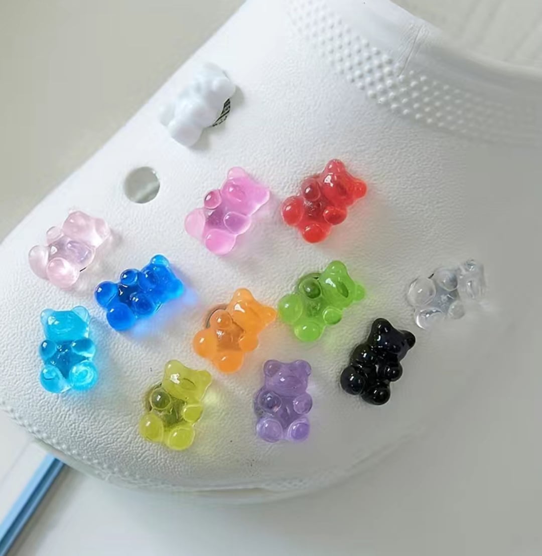 Set of 12 Gummy Bear Shoe Charms. Brand New - Etsy
