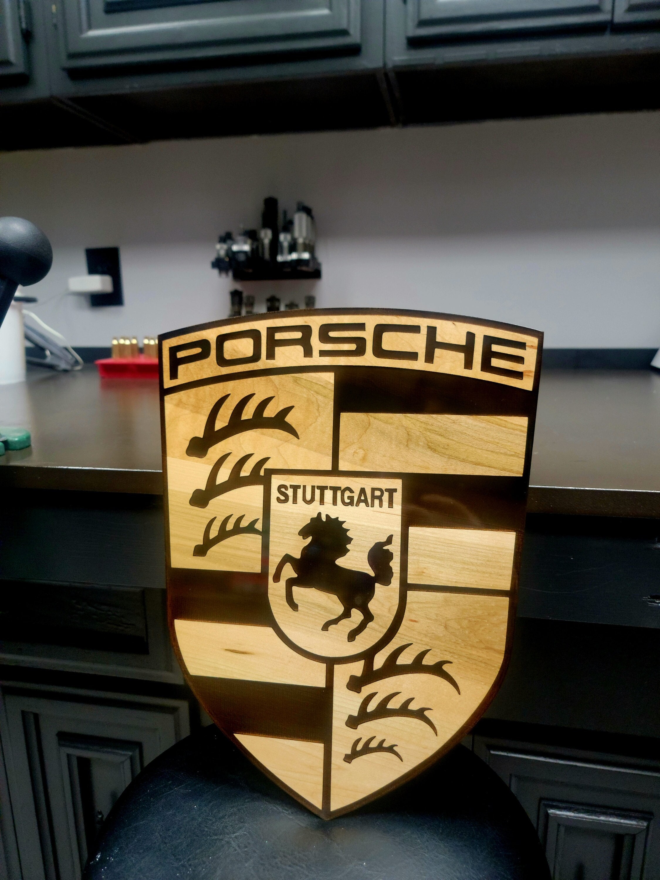 Custom Porsche Logo Wood Wall Art Ideal Gift for Him, Porsche Lover ...