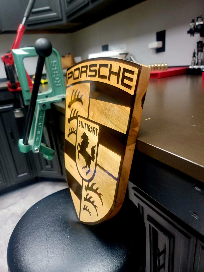 Custom Porsche Logo Wood Wall Art Ideal Gift for Him, Porsche Lover ...